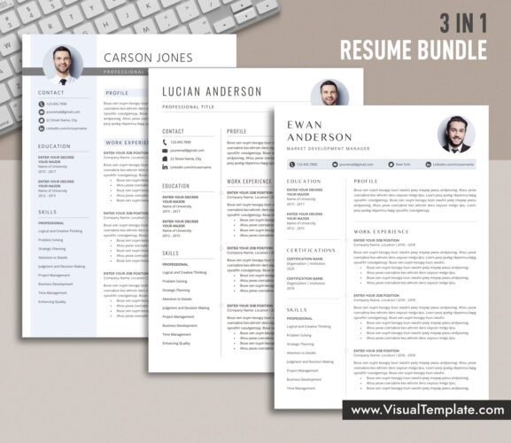 Best Selling Resume Bundle – VisualTemplate.com