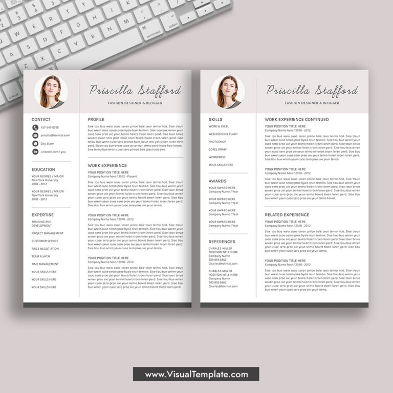 2023-2024-pre-formatted-resume-template-with-resume-icons-fonts-and