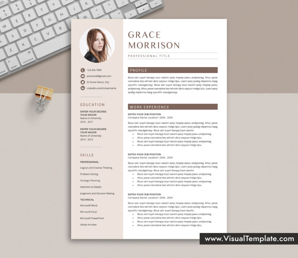 2025 Resume Templates – Page 2 – VisualTemplate.com