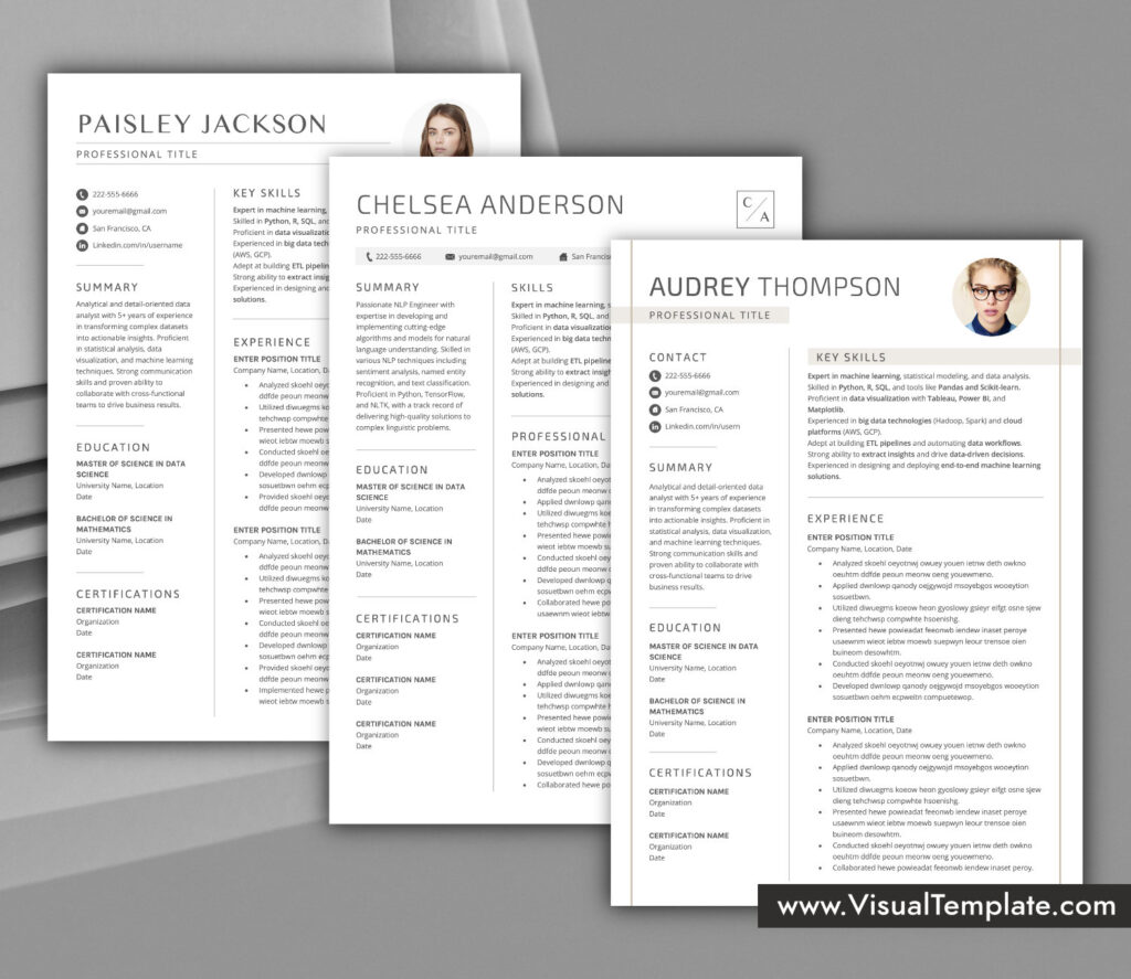 Skill-First Resume Bundle for MS Word, Skill-First CV Template ...