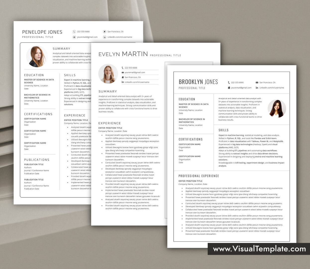 Skill-First Resume Bundle for MS Word, Skill-First CV Template ...
