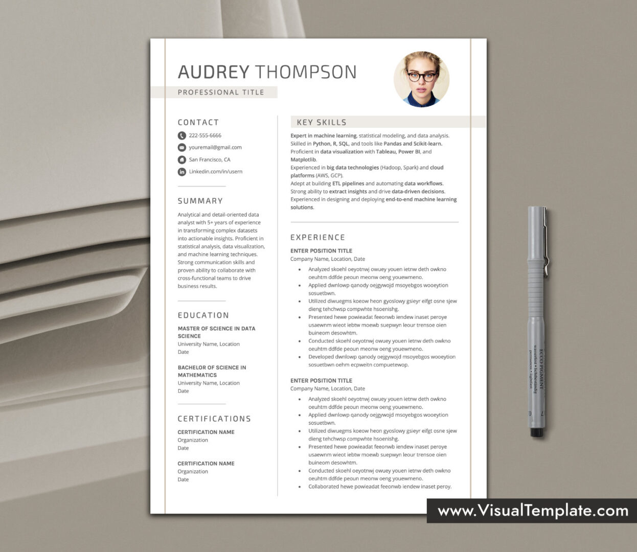 Skill-First Resume Bundle for MS Word, Skill-First CV Template ...