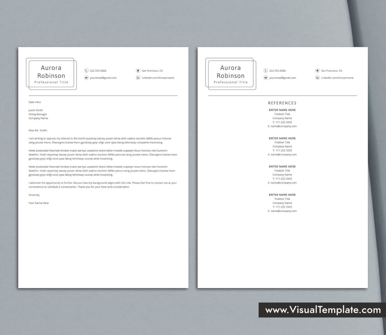 Skill-First Resume Template for MS Word, Skill-First CV Template ...