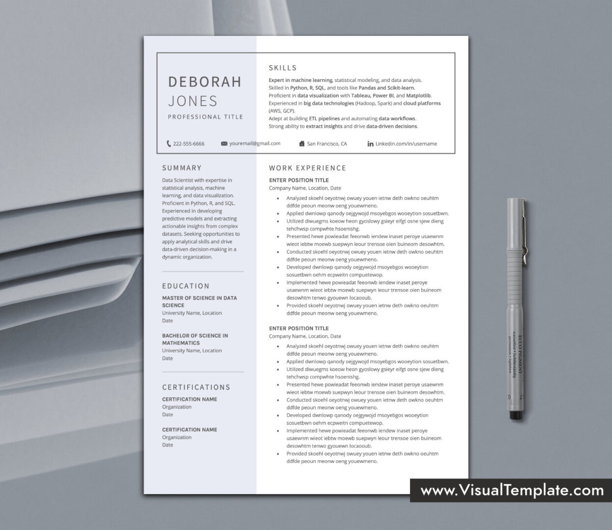Skills-First resume template designed to showcase your skills ...