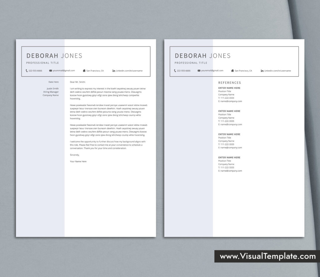 Skill-First Resume Template for MS Word, Skill-First CV Template, Professional Resume Template ...