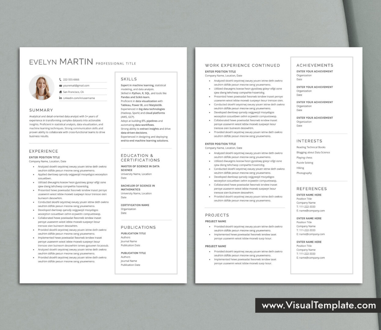 Skill-First Resume Bundle for MS Word, Skill-First CV Template ...