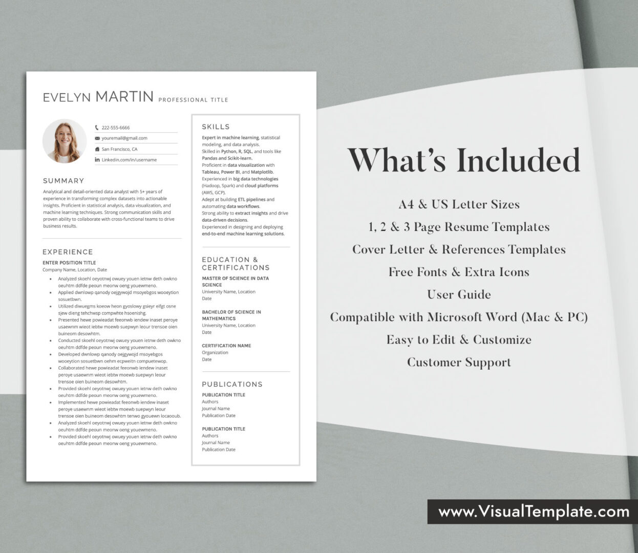 Skill-First Resume Template for MS Word, Skill-First CV Template ...