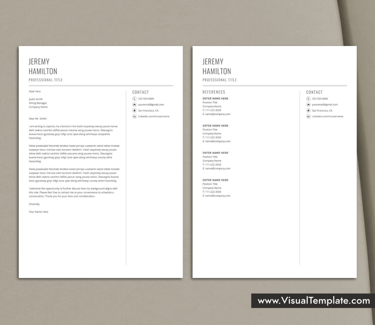 Skill-First Resume Template for MS Word, Skill-First CV Template ...