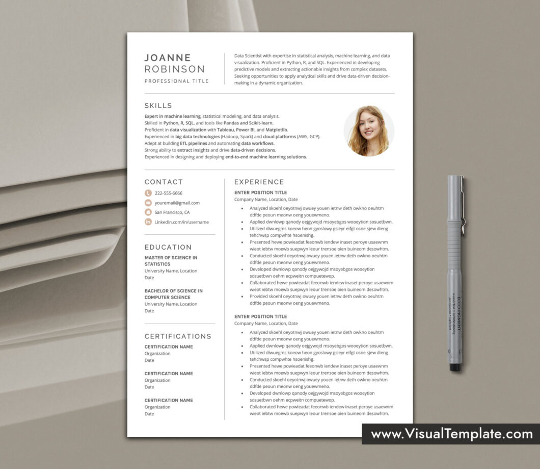 Skill-First Resume Template for MS Word, Skill-First CV Template ...