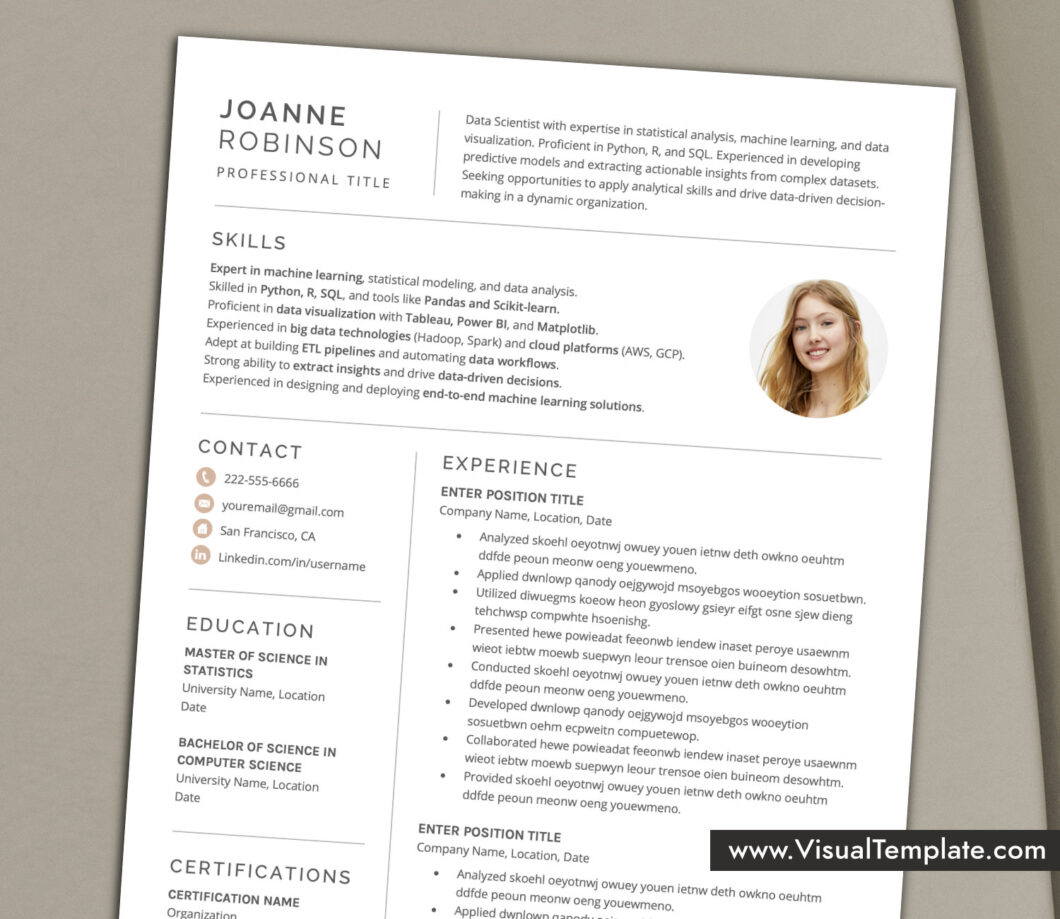 Skill-First Resume Template for MS Word, Skill-First CV Template ...