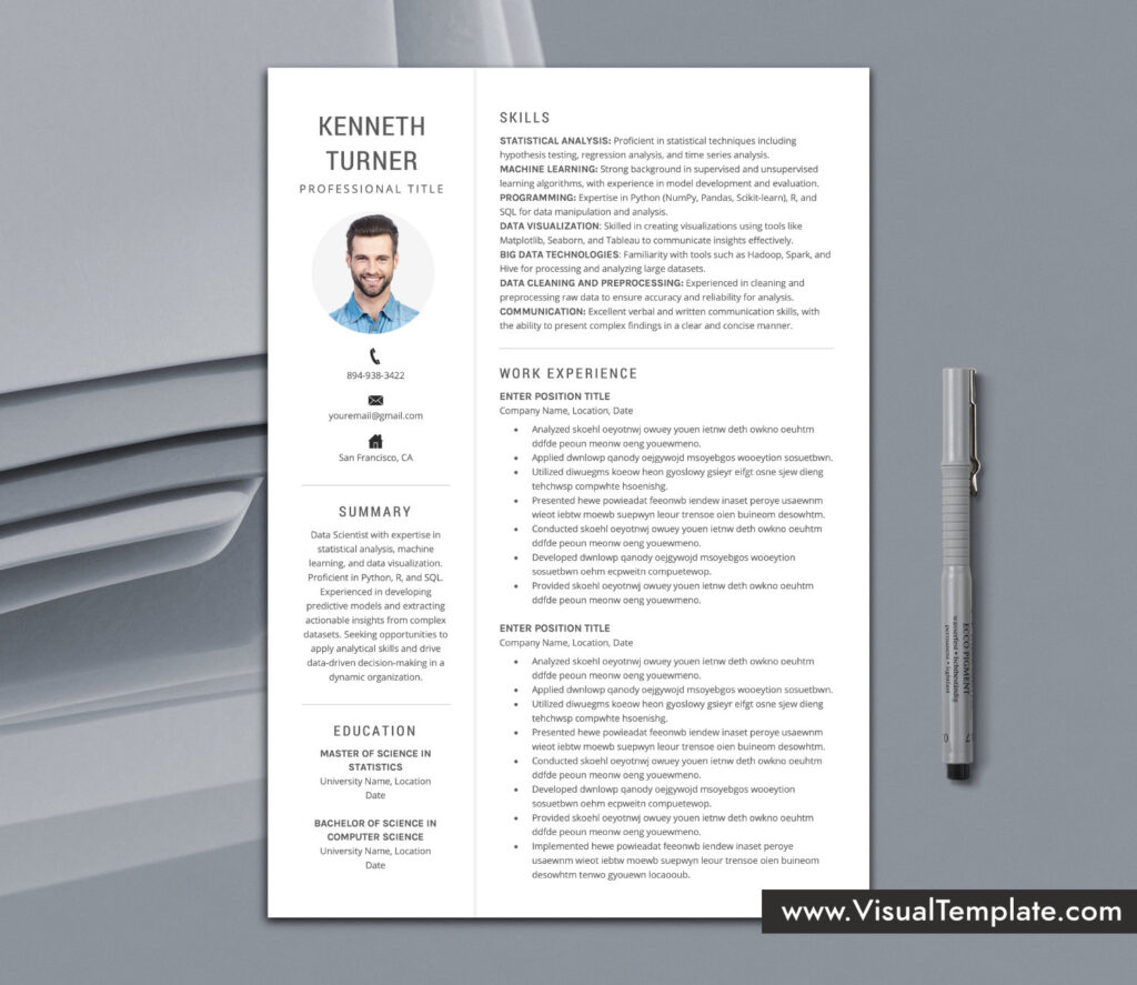 Skill-First Resume Template for MS Word, Skill-First CV Template ...