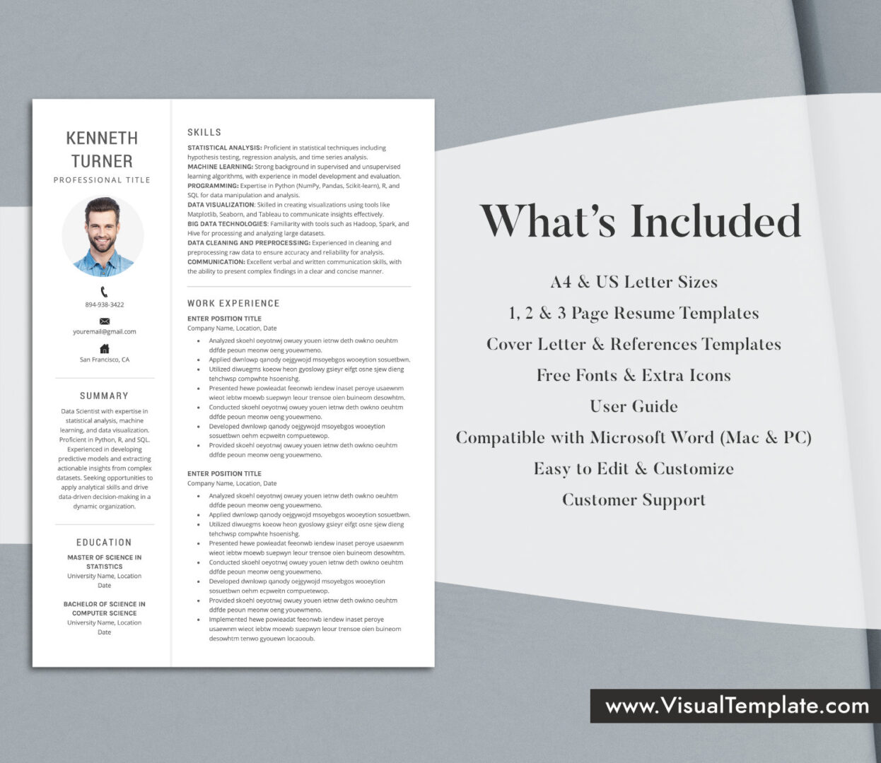 Skill-First Resume Template for MS Word, Skill-First CV Template ...