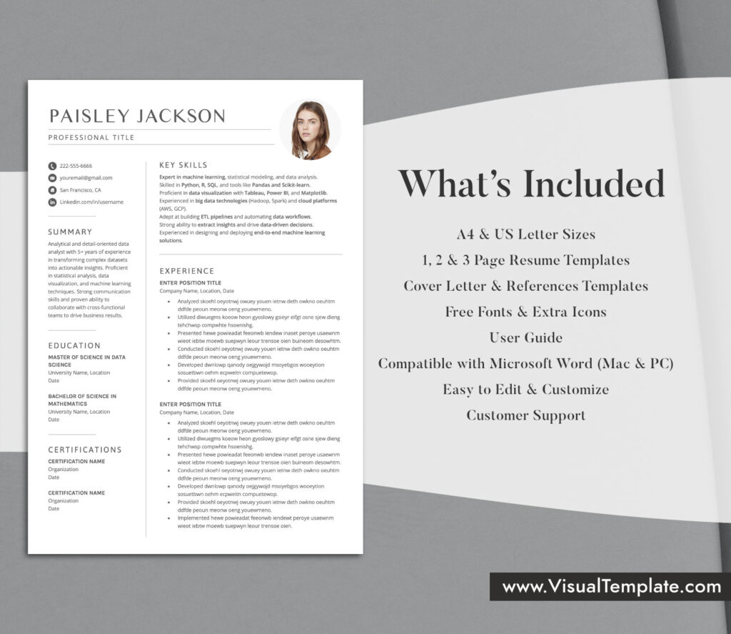 Skill-First Resume Template for MS Word, Skill-First CV Template ...